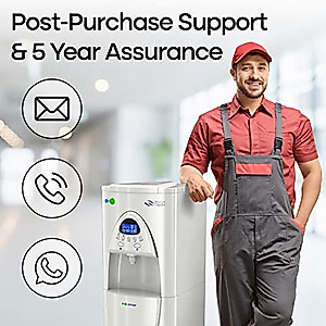 Airiver 5-in-1 Atmospheric Water Generator, Reverse Osmosis and Dehumidifier Filtration Machine in One - 30L/Day - Alkaline, Ionized, Mineralized Water - Home, Preppers and Offgrid- Hot/Cold Dispenser