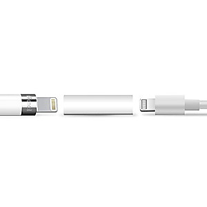 Jiunai 2 Pack Adapter Compatible with Apple Pencil Adapter Female to Female Charging Adapters Lightning Cable Adapter for iPad Pro Apple Pencil