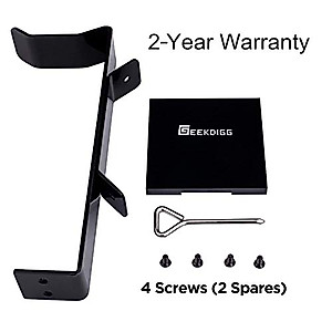 GeekDigg Headphone Stand Gaming Headset Holder for Desk Cable Organizer & Cellphone Stand for All Headphones Size Headphone Holder Set Gaming PC Accessories Gaming Station – Black