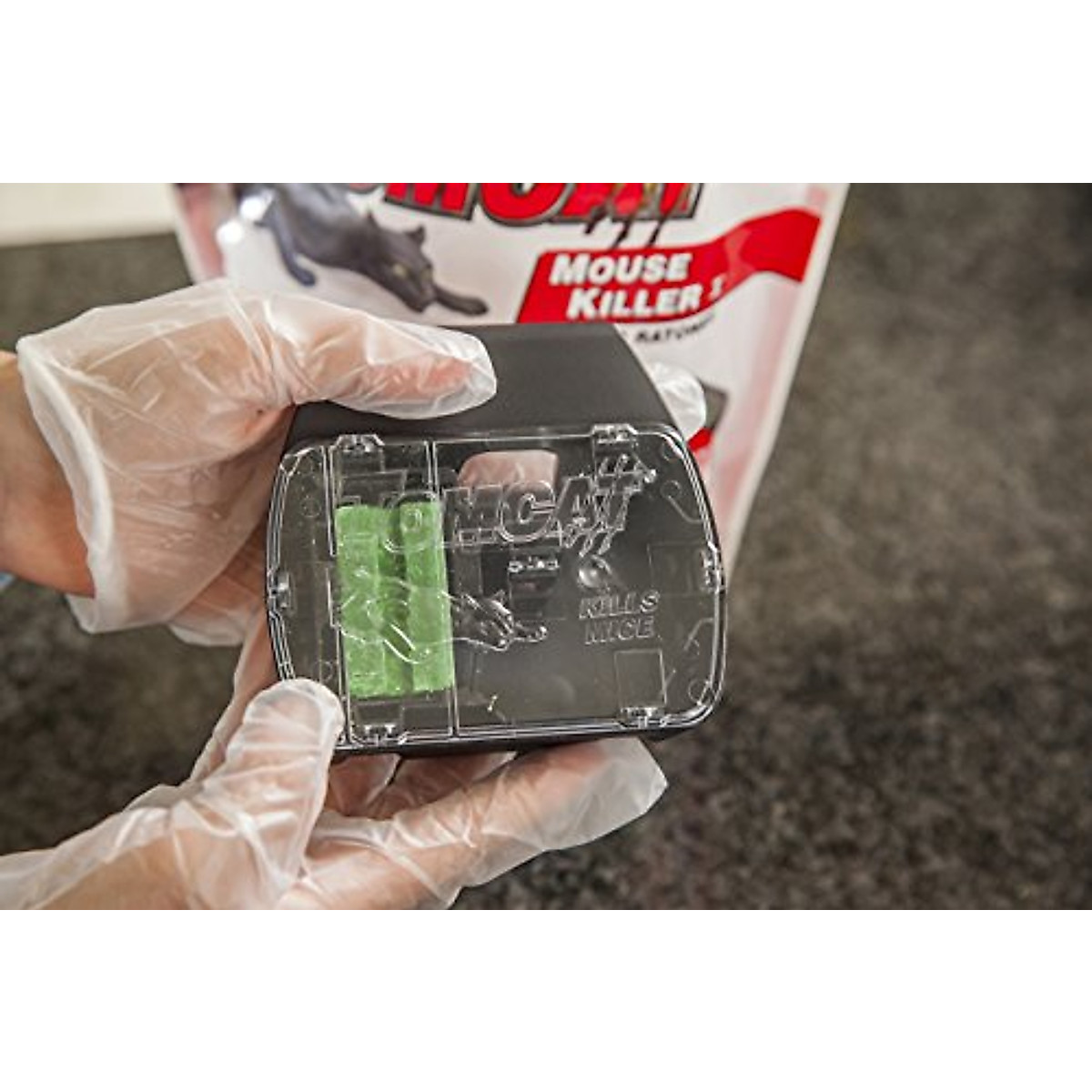 Tomcat Mouse Killer I Tier 1 Refillable Mouse Bait Station, 1 Station with 4 Baits (Box)