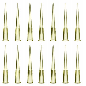 Four E's Scientific 200ul Pipette Tips Pipettor 1000pcs Yellow Universal Pipette Tips Polypropylene (PP) Non-pyrogenic, DNAse/RNAse Free