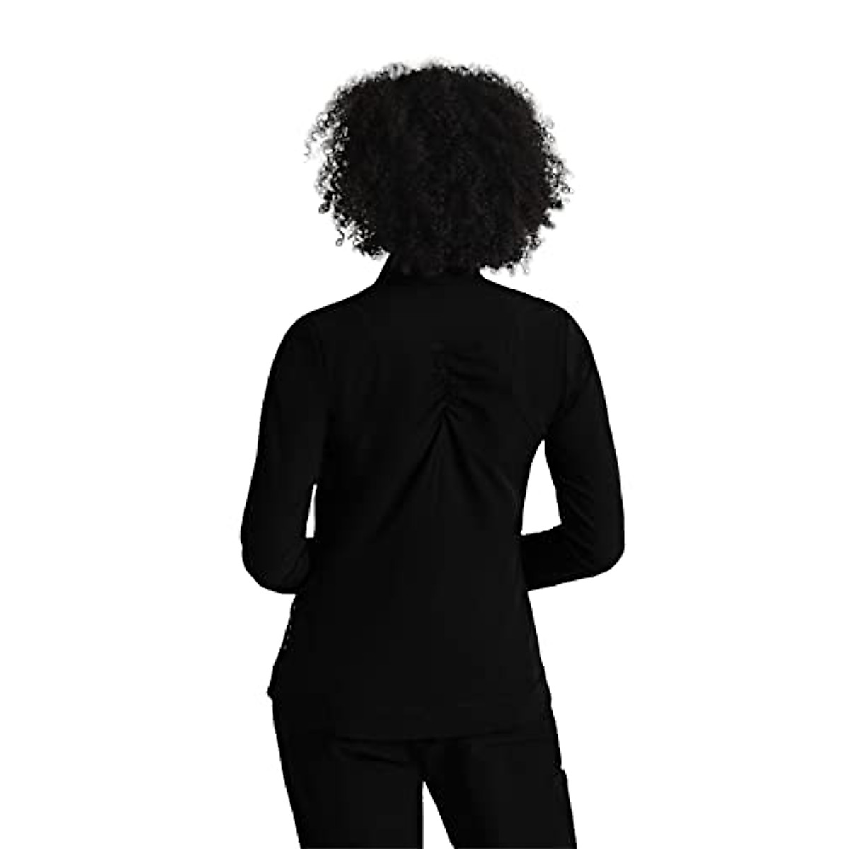 BARCO One 5405 2 Pocket Shir Yoke Princess Zip Jacket (Black, Medium)