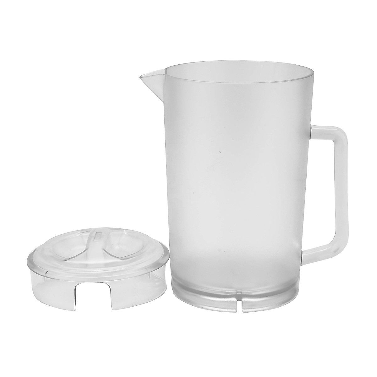 G.E.T. Heavy-Duty Shatterproof Plastic 2 Quart Pitcher with Lid, BPA Free (64 Ounce), Clear
