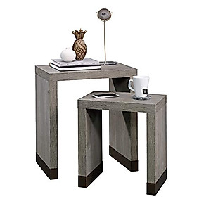 Sauder Manhattan Gate Nesting Tables, Mystic Oak finish