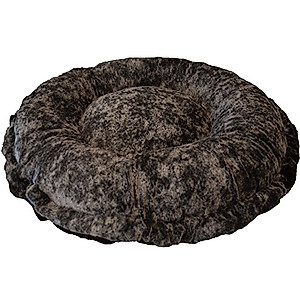 BESSIE AND BARNIE Koala/ Godiva Brown Luxury Ultra Plush Faux Fur Bagelette Pet/Dog Bed (Multiple Sizes), S- 30"