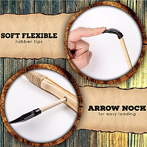 Island Genius Wooden Bow & Arrow Set for Kids, Archery Set for Boys Girls Youth, Kids Bow & Arrow Set 2 Bows 2 Quivers 20 Arrows, Cosplay Props Toys Bow & Arrow for Kids 8-12 6-8 10-12 Years Old & Up