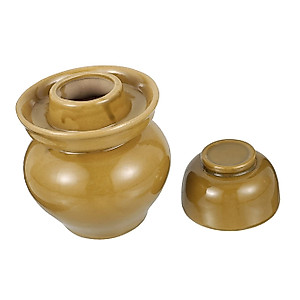 OUSIKA for Container Sealing Chinese Storage Canister Water Vegetables Cansiter with Pickled Egg Jars Sauerkraut Duck Tradition Bottle Crock Capacity Paocai Foods Pickle Jars