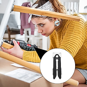 TEHAUX 3pcs Sturdy Clamp Sofa Accessory Connector: Furniture Sectional Connectors Snap Alligator Couch with Screws Practical for Sliding L Buckle Durable Connector, Connector