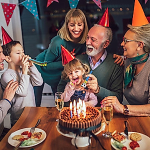 20 Pieces Party Blowers, Party Noise Makers Funny Party Blowouts, Colorful Birthday Blow Horns Whistles for New Years Birthday Sporting Events Graduation Wedding Party Supplies