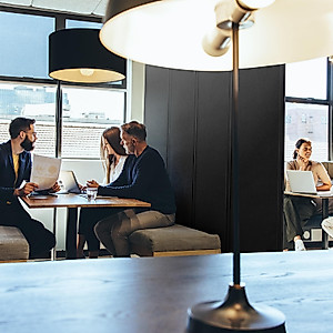 Strongbird Folding Room Partition, Office Partition Dividers, Privacy Divider Wall, Office Divides, 10'6"W x 6'7"H,Black