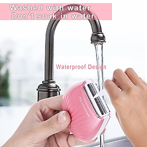 Miserwe Electric Razors for Women Electric Lady Shaver Mini IP4X Waterproof Rechargeable Cordless Shavers for Women Professional Pubic Hair Trimmer