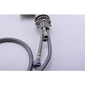 Klabb Stainless Steel Faucet S20 Single Handle High Brushed Nickel Pull Out Kitchen Faucet,Single Level Stainless Steel Kitchen Sink Faucets with Pull Down Sprayer