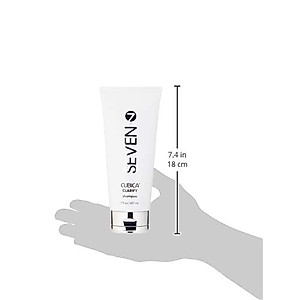 SEVEN Hair Care Cubica Clarifying Shampoo for Women & Men, Detox and Minimize Dry Scalp + Buildup with Rosemary, Eucalyptus & Rose Hip Oil, Cruelty Free, Sulfate Free, Made in USA, 7 oz