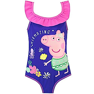 Peppa Pig Girls Swimsuit Pink 5