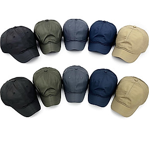 Rayna Fashion womens Structured Short Bill Quick Dry Brim Trucker Baseball Dad Cap, Black, X-Large