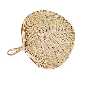 IMIKEYA Fan Cattail Leaf Walk Straw Fan Straw Fan Handmade Home Straw Fan Summer Straw Fan