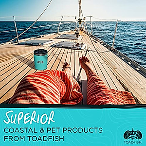 Toadfish Non-tipping 10oz Double Wall Insulated Stainless Steel Rocks Tumbler w/Easy Slide Lid - Teal