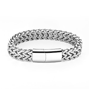 abooxiu Urn Bracelet for Human Ashes Cremation Bracelet Stainless Steel Ashes Bracelet Cremation Jewelry Urn Keepsake Memorial Ash Holder for Men Women