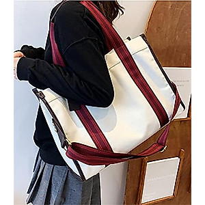 Women Tote Bag Canvas Shoulder Bag Satchel Hobo Handbag Fashion Crossbody Bag Purse Vintage Handbag Casual Small