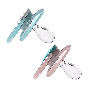 Dr. Brown's Advantage Symmetrical Pacifier with Air Flow, Pink Glow-in-the-Dark, 4-Pack, 6-18m