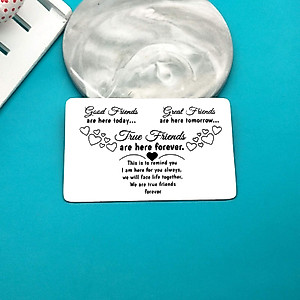 Xiahuyu Best Friend Gift Friendship Gifts for Best Friend,Best Friend Wallet Card,Birthday Gifts for Best Friend,Thanksgiving Christmas Day Gifts for Best Friend