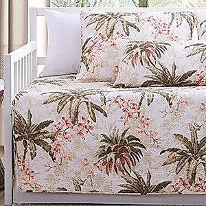 Tommy Bahama - Daybed Set, Cotton Bedding with Matching Shams & Pillow Cover, Lightweight Home Decor for All Seasons (Bonny Cove Beige, Daybed)