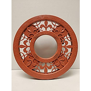 Little Easy, Patio Caddy Plant and Pot Mover; Easy Rolling; Decorative,Heavy Duty, 360° Swivel Locking Wheels; Durable Plastic; Indoor, Outdoor Home and Garden Tool; 12 Inch Plant Dolly (Terra Cotta)