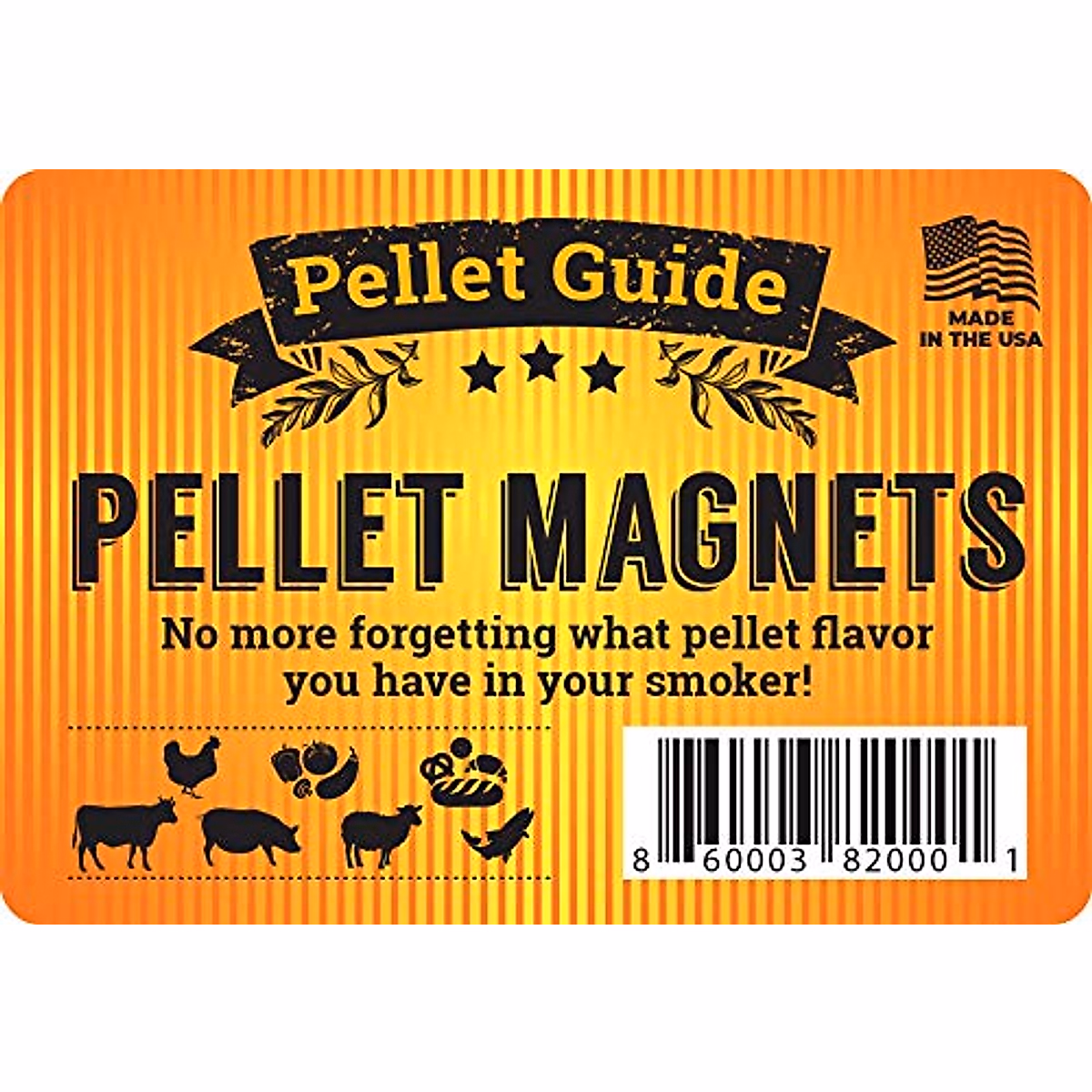 Pellet Label Magnets For Your Pellet Smoker Perfect Accessory For Every Meat Smoker Outdoor Waterproof Magnetic