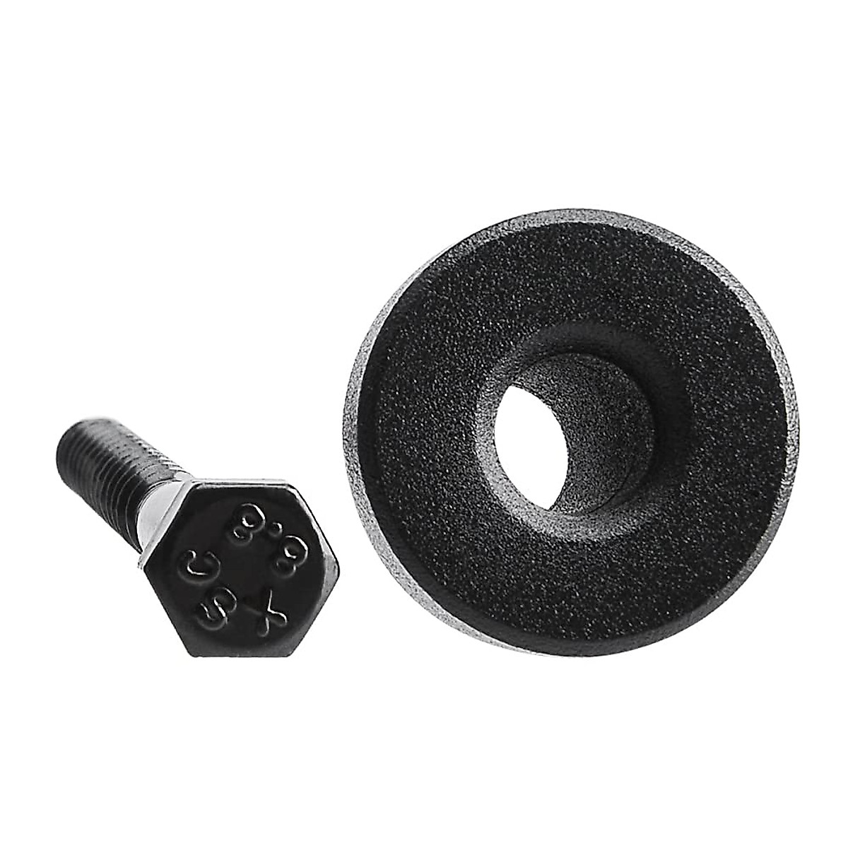 Mairuker Sliding Barn Door Hardware 1.38in Black Spacer Replacement Barn Door Hardware Kit with Screws for 16" Stud Wall (Set of 5)