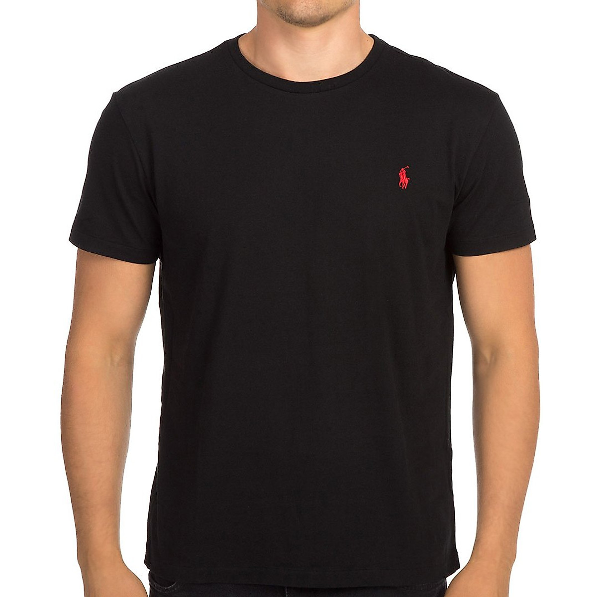 Polo Ralph Lauren Men's Crew Neck T-Shirt (X-Large, Black)