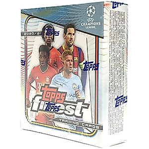 2020-21 Topps Champions League Finest Soccer UEFA Hobby Box (12 Packs/5 Cards:2 Autos)