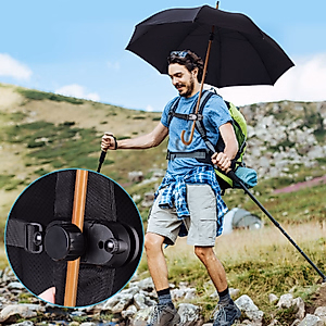 WISHFORU Hands-Free Backpack Umbrella Holder – for Backpack Use, Essential Traveling Accessories for Daily Use