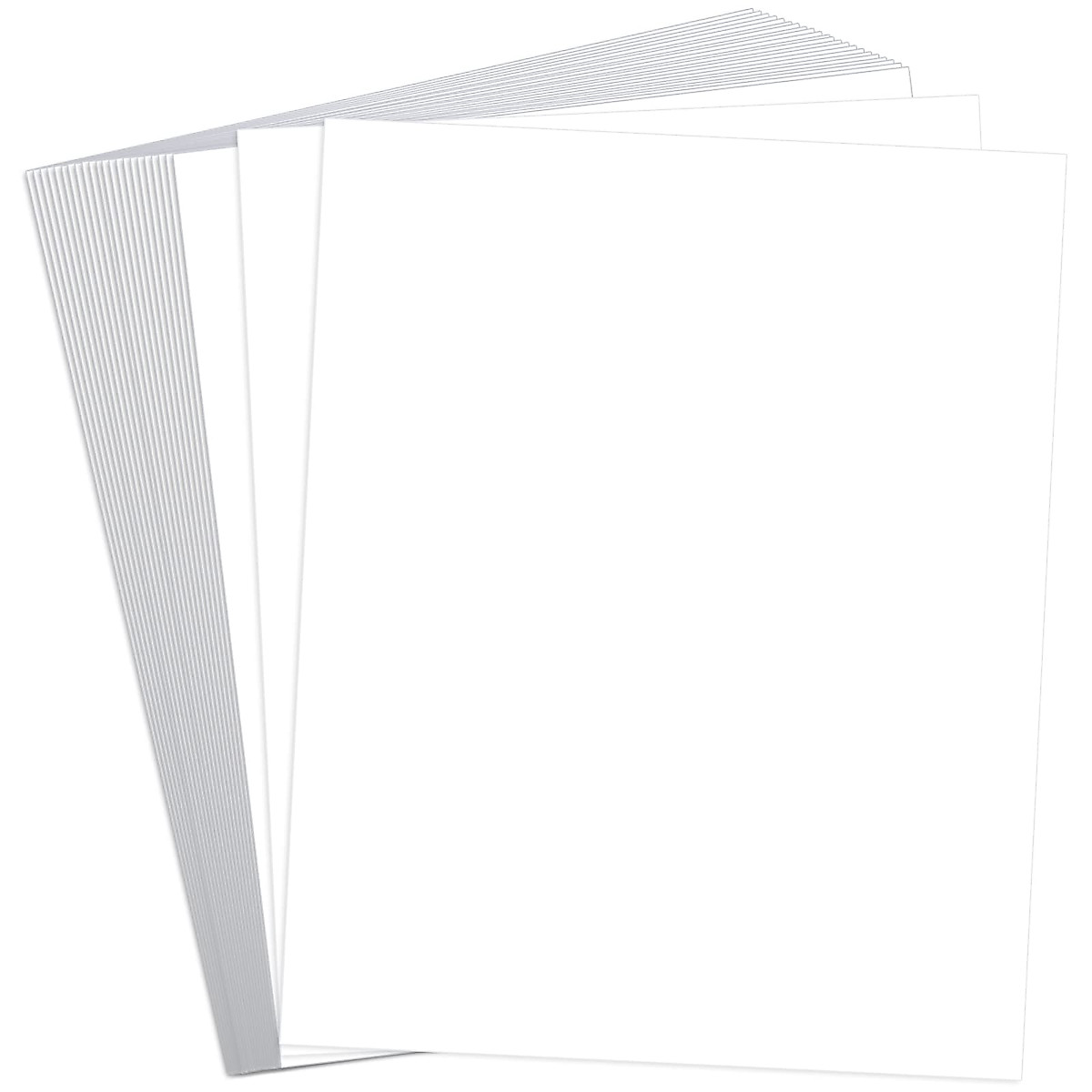 White Cardstock, 8x10 Cardstock Paper, 250gsm Thick Cardstock, Smooth Card Paper,90 Lb Heavy Card Stock Paper, Printer Paper For Stationary Printing, Invitations, Cards, Menus, Images(25Sheets)