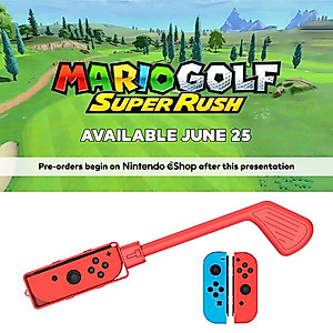 Golf Clubs，2 Pack Set，Compatible with Mario Golf: Super Rush , For Switch Game