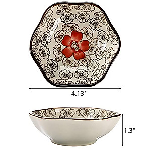 ZEAYEA Set of 12 Pinch Bowls, Ceramic Dipping Mini Bowls, 3 oz Soy Sauce Dishes, Japanese Appetizer Condiments Serving Dishes for Sushi, Ketchup, Dessert, Snack, BBQ, Party, Dinner