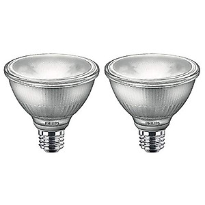 Philips LED Classic Glass Dimmable PAR30S 40-Degree Spot Light Bulb: 850-Lumen, 3000-Kelvin, 10-Watt (75-Watt Equivalent), E26 Base, Bright White, 2-Pack