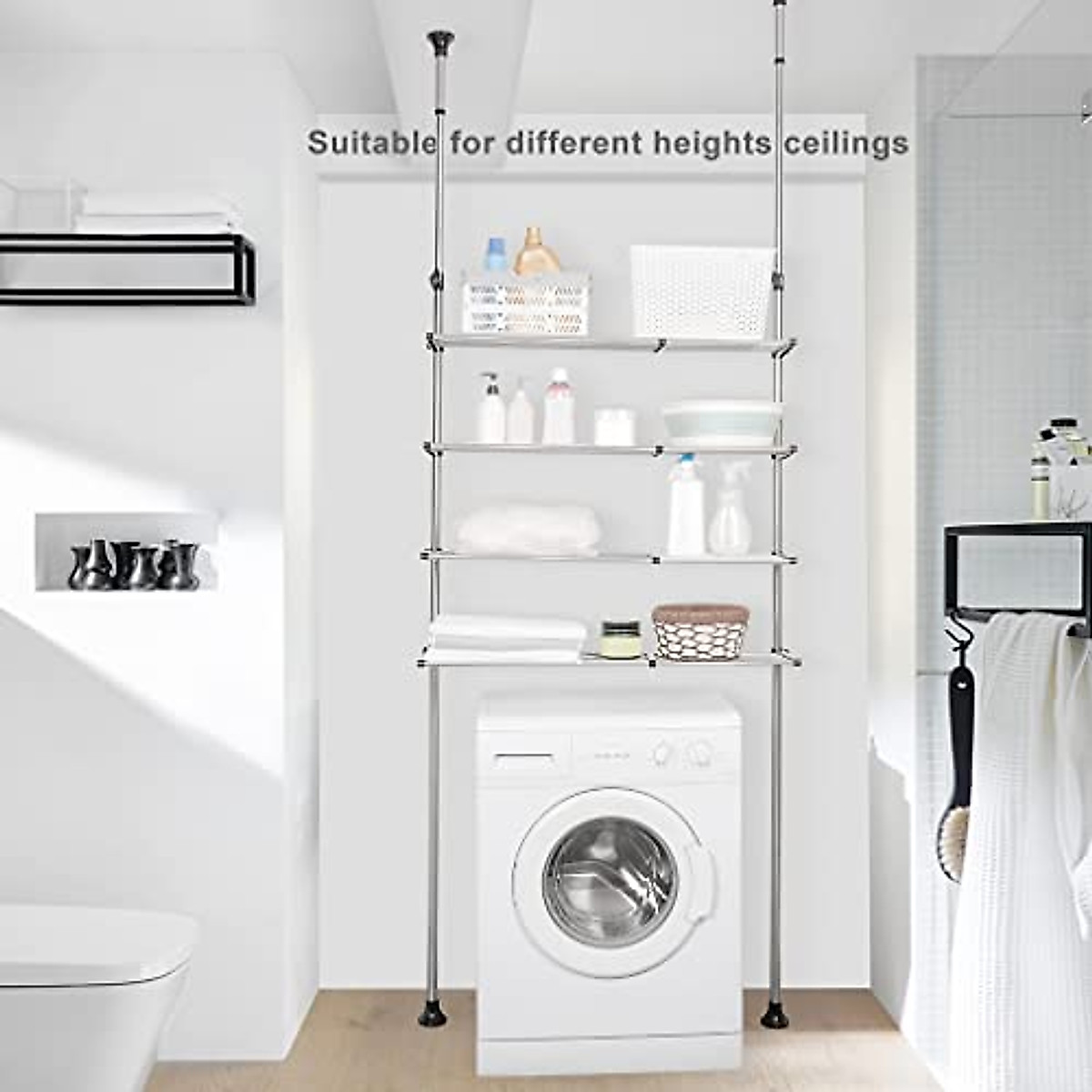 DAHOOMII Over The Toilet Storage Shelf Laundry Room Organizer Rack 0777-26 0