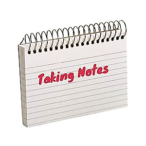 1InTheOffice Spiral Bound Index Cards 4x6 Ruled, White, 50 Cards/Pack, 3 Packs