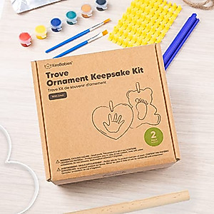 Baby Hand and Footprint Kit - Dog Paw Print Kit, Personalized Baby Footprint Kit, Baby Handprint Ornament Kit, Clay Handprint Ornament Kit for Babies, Baby Shower Gifts for Boys, Girls (with Love)