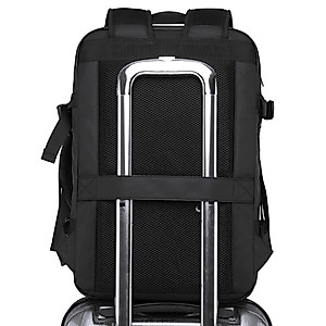 BANGE Laptop Backpack Expandable 21L-37L Waterproof USB Port 1.1 KG 15.6" Laptop Polyester Upgrade Travel Bag