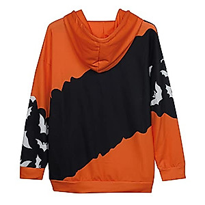 LUKYCILD Halloween Sweatshirts for Women Never Better Skeleton Shirt Long Sleeve Spooky Season Sweatshirt Skeleton Shirt