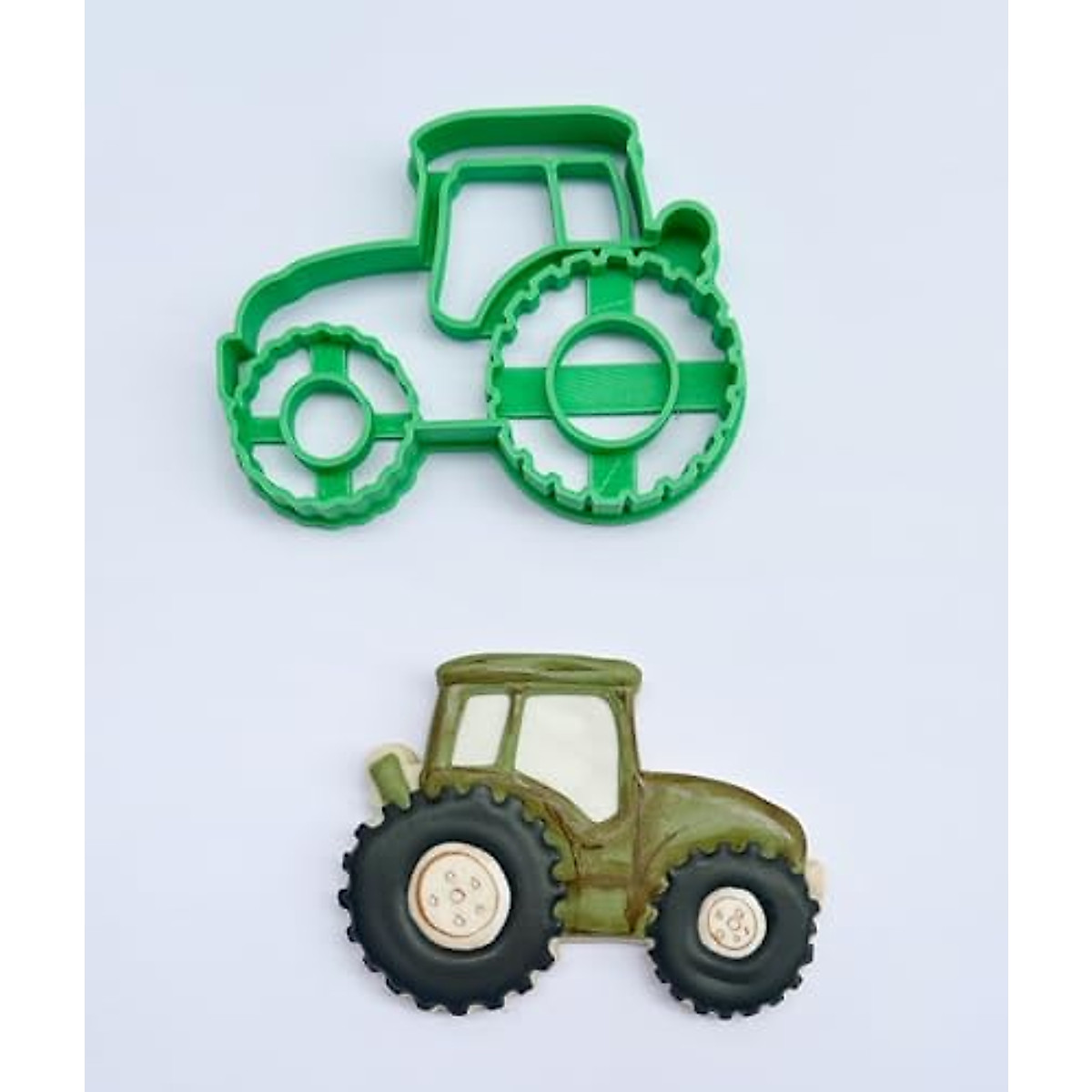 TRACTOR COOKIE CUTTER WITH FARM TRUCK Classic Old Vintage Ranch Truck And Tractor Country Farm Equipment Cookie Cutters Made In The USA (2 Pack)