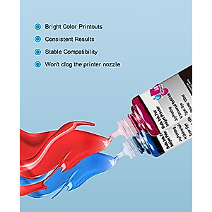 JoyPrinting Ink Refill Kit for HP Printer Cartridges HP 67 60 61 62 63 65 950 951 952 962 920 901 902 932 933 934 940 Refillable Ink Cartridges CISS System (5 x 100ml, Black, Cyan, Magenta, Yellow)