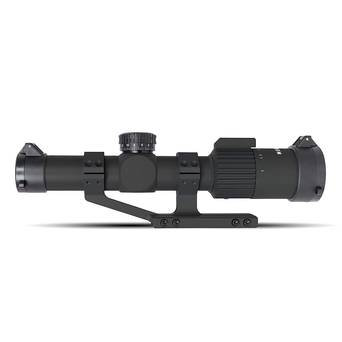 Monstrum Alpha Series 1-6x24 First Focal Plane FFP Rifle Scope | ZR305 H-Series Offset Scope Mount | Bundle