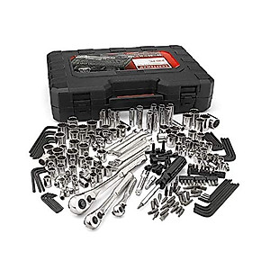 Craftsman 230 Piece 230 PC SAE Metric Mechanics Tool Set ratchet wrench socket, carry case included