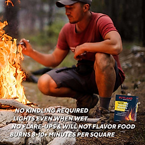 Rutland 50B Safe Lite Fire Starter Squares, 144 Squares