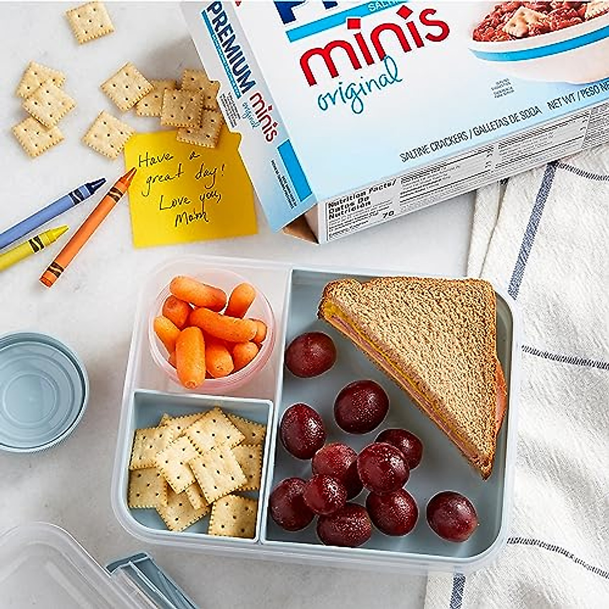 Premium Original Mini Saltine Crackers, 6 - 11 oz Boxes