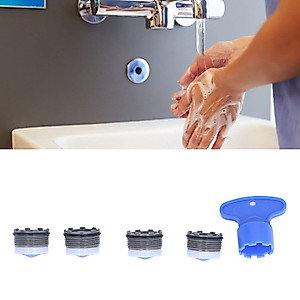 4Pcs .5mm Faucet Insert Filter Aerator Restrictor with Removal Wrench Water Saving Faucet Replacement Faucet Parts