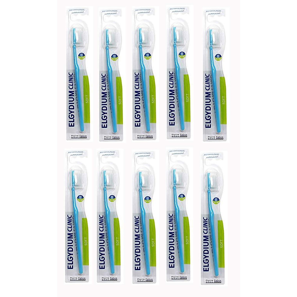 10 pieces Elgydium Toothbrush Manual Soft Sensitive Teeth,Gums Delicate Clinic 20/100