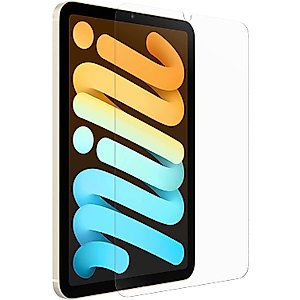OtterBox Alpha Glass Screen Protector for iPad Mini (6TH GEN) - Clear, Flawless Touch Response, Fingerprint Resistant, Precision Fit, Vibrant Clarity